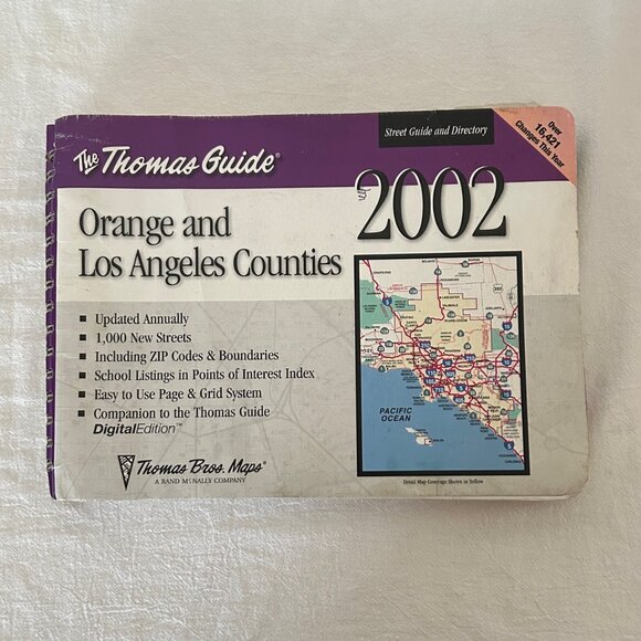 Thomas Guide | Other | Thomas Guide Orange And Los Angeles Counties 202 ...
